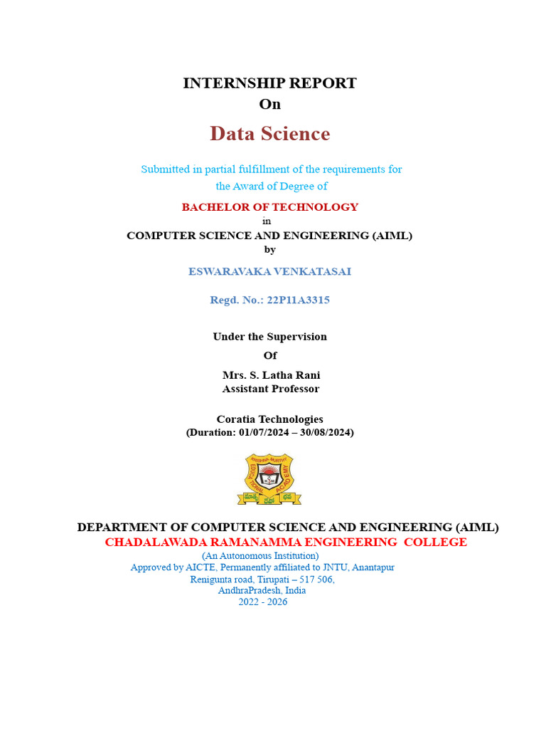 Internship Report 40 Pages | PDF | Control Flow | Relational Model