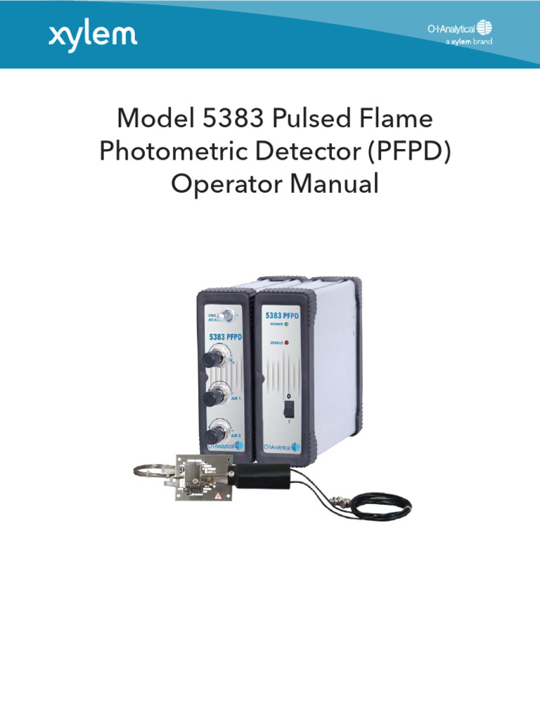 5383 PFPD Manual | PDF | Gas Chromatography | Sensor