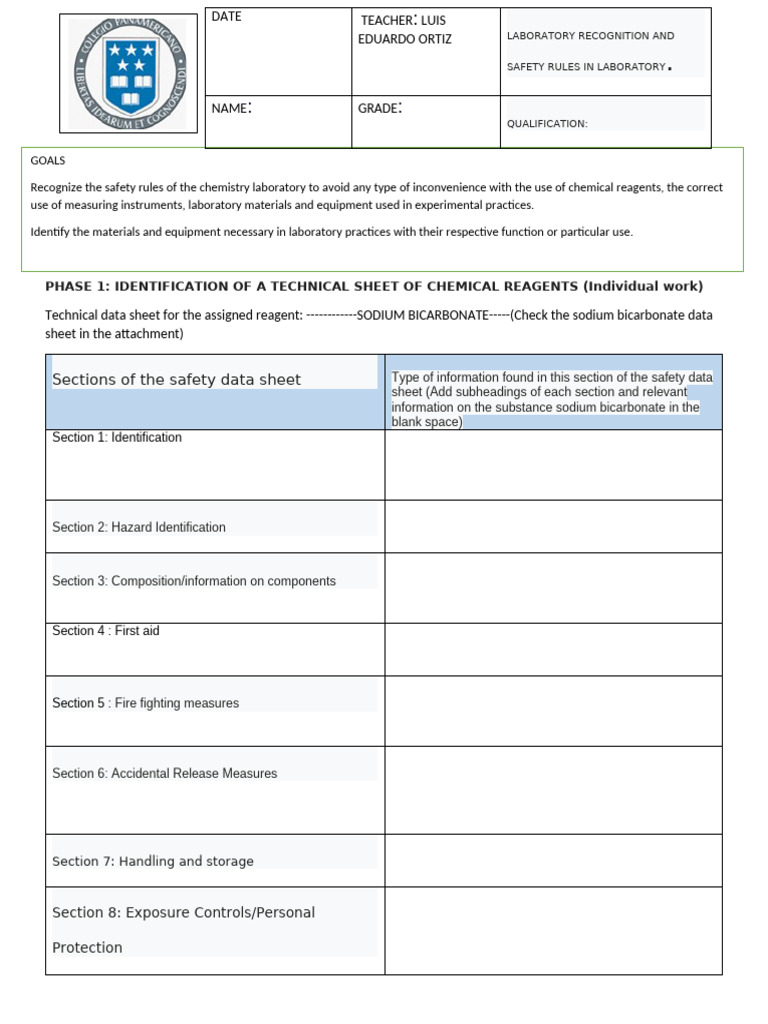 Laboratory Recognition and Safety Rules in Laboratory | PDF | Liquids ...