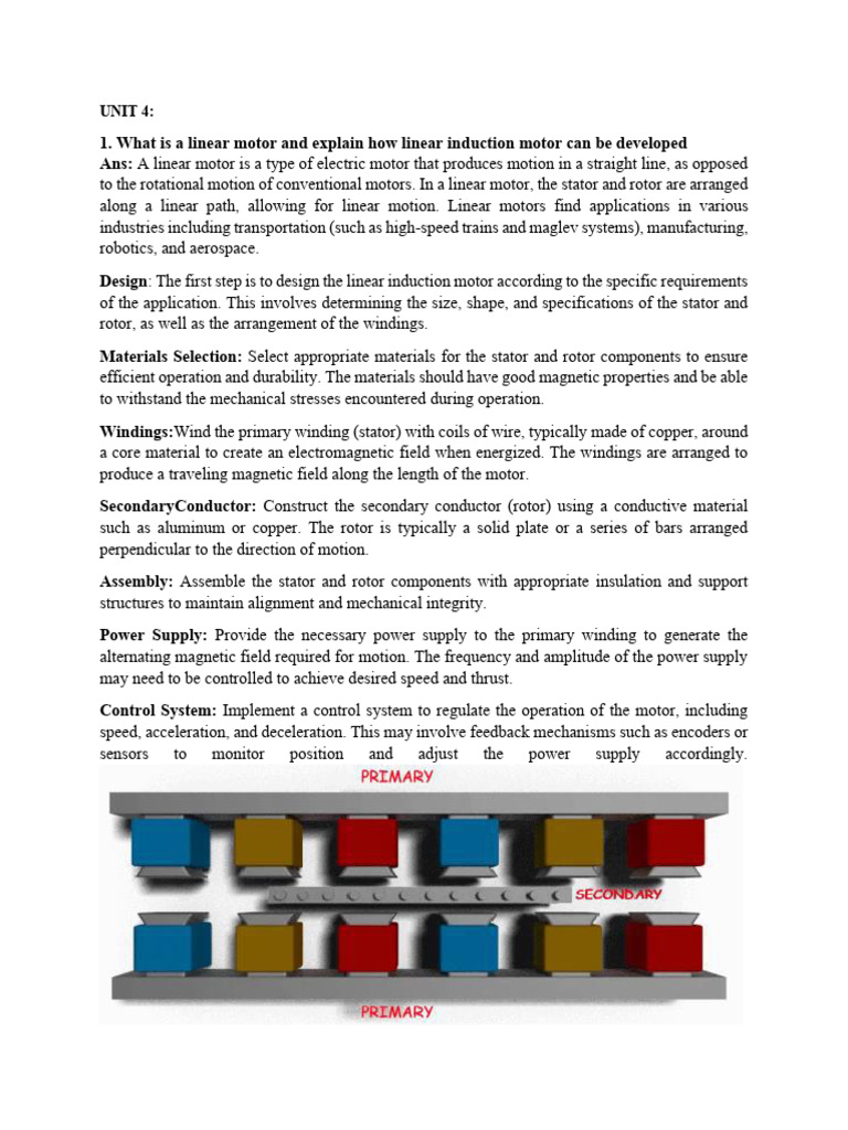 Sem Unit 4 | PDF | Electric Motor | Electromagnetic Induction