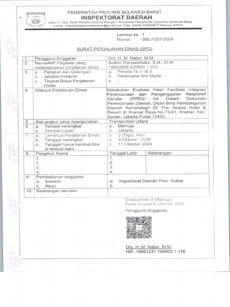 SPPD Sultan 287 | PDF