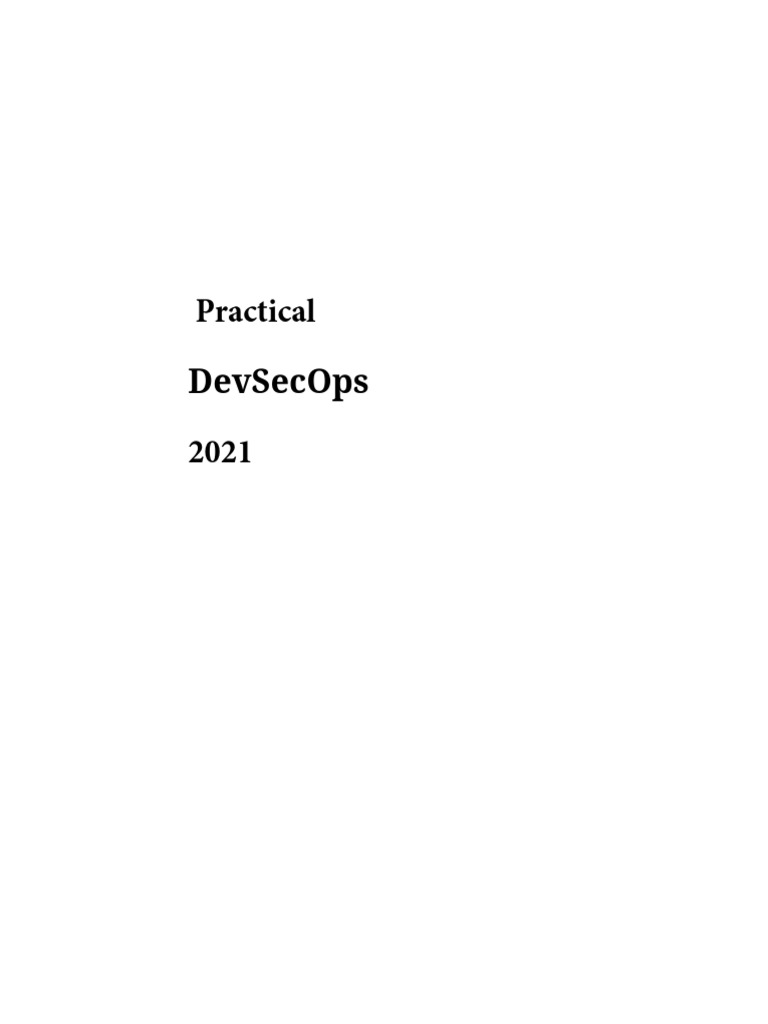 Practical DevSecOps 2021 - 8 | PDF | Cloud Computing | Software Development
