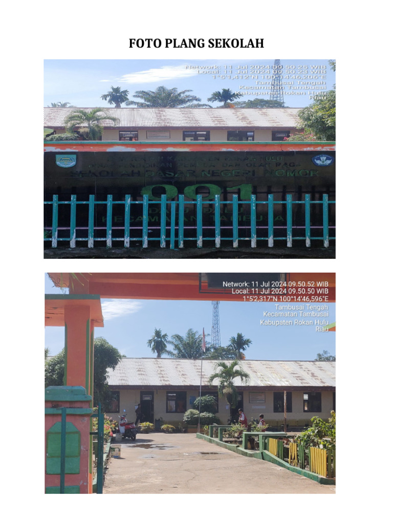 Foto Plang Sekolah | PDF