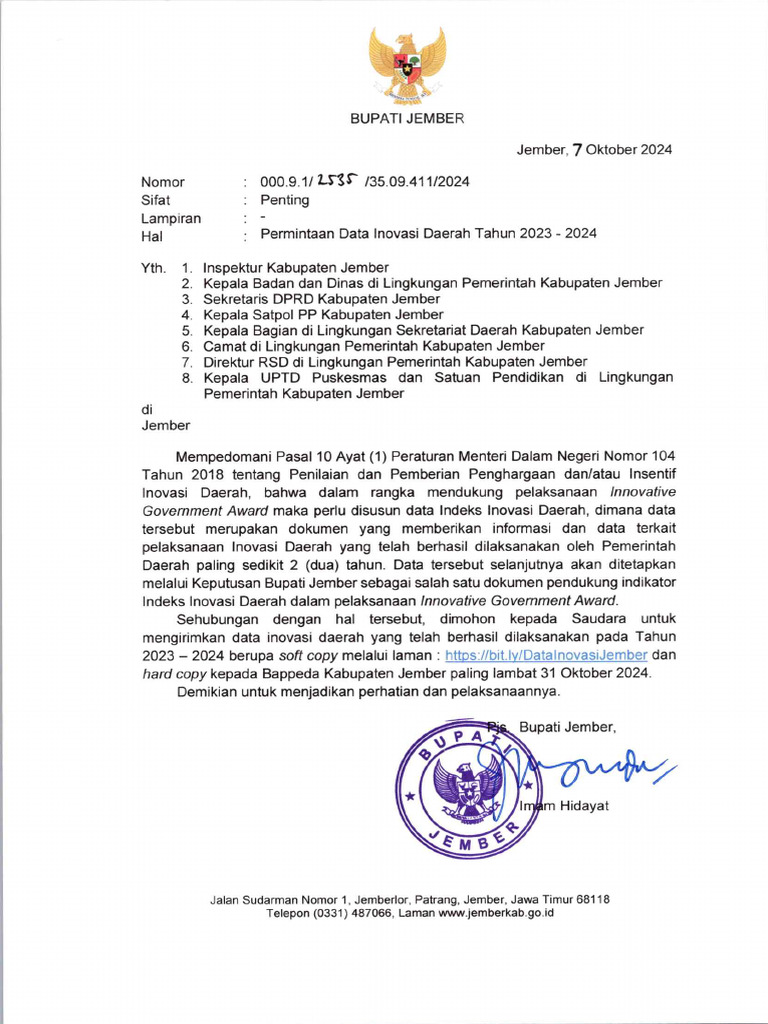 Permintaan Data Inovasi 2023-2024 | PDF Permintaan Data Inovasi 2023-2024 | PDF