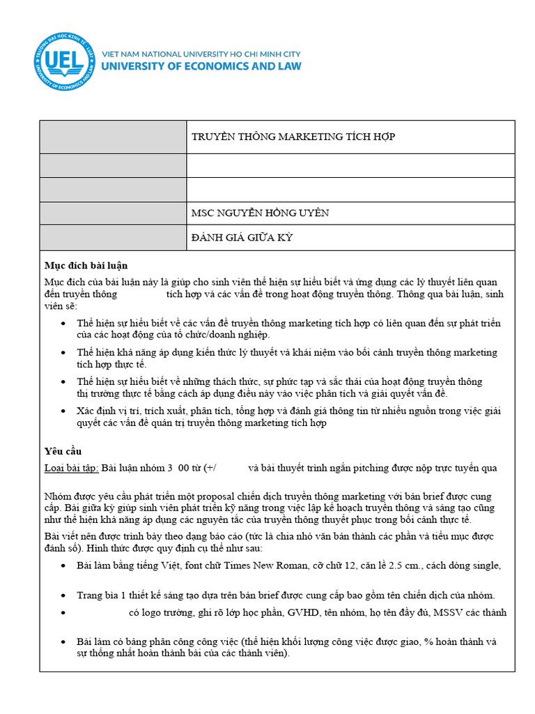 VN - Assignment Brief - Mid-Term Assessment | PDF