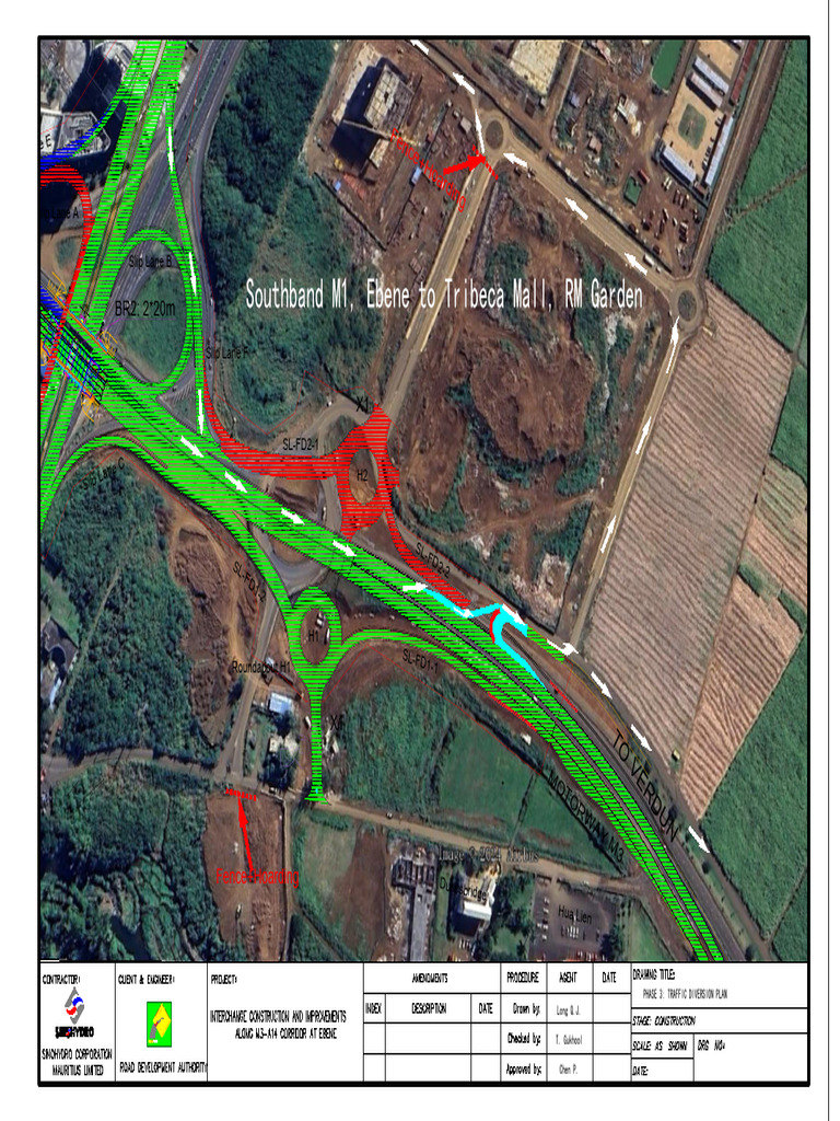 Traffic Diversion at Trianon Roundabout Ebene - 01.24 | PDF | Road ...