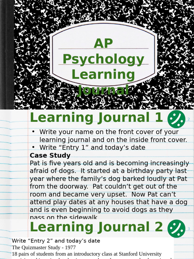 AP Psychology Learning Journal | PDF | Learning | Bias