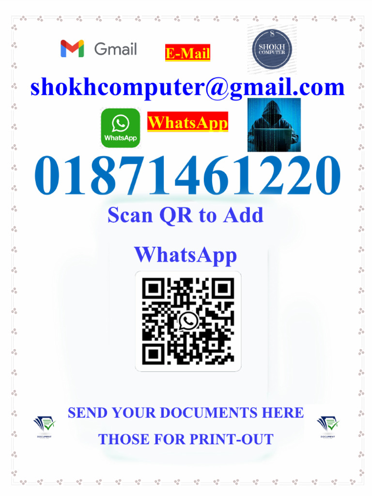 Whatsapp & Gmail Poster | PDF