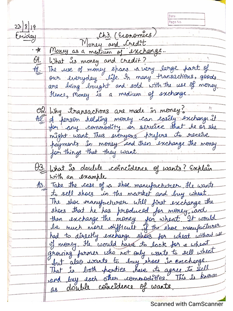 Eco ch3 Class 10 | PDF