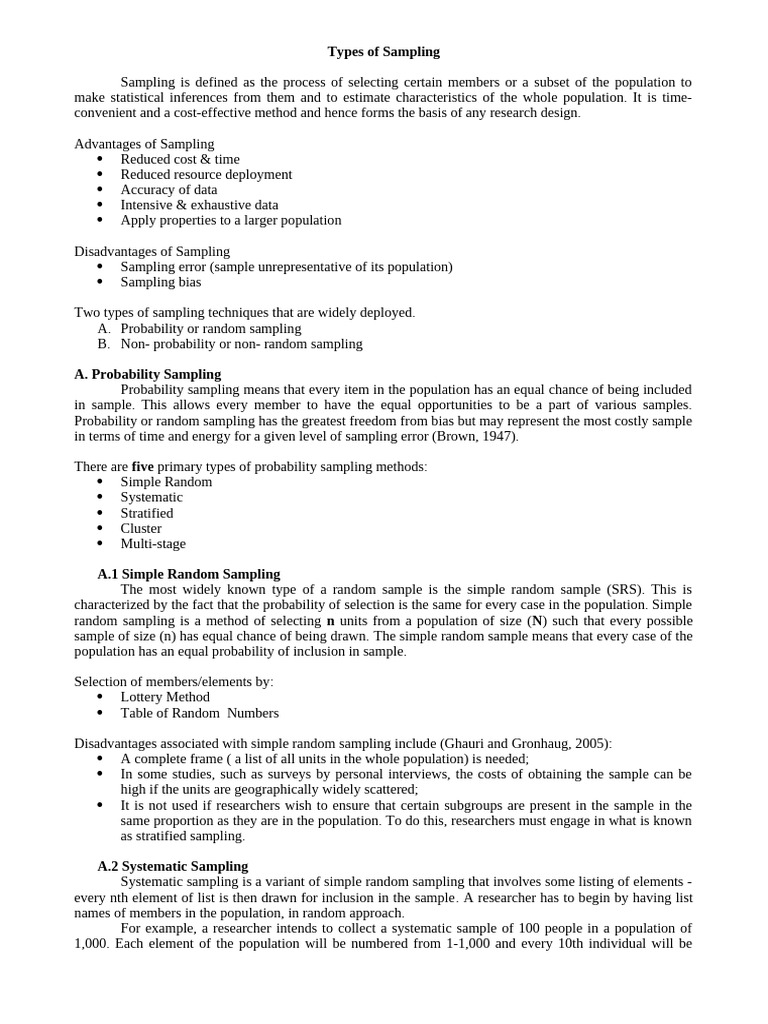 Types-of-Sampling-Lecture-Notes | PDF | Sampling (Statistics ... Types-of-Sampling-Lecture-Notes | PDF | Sampling (Statistics ...