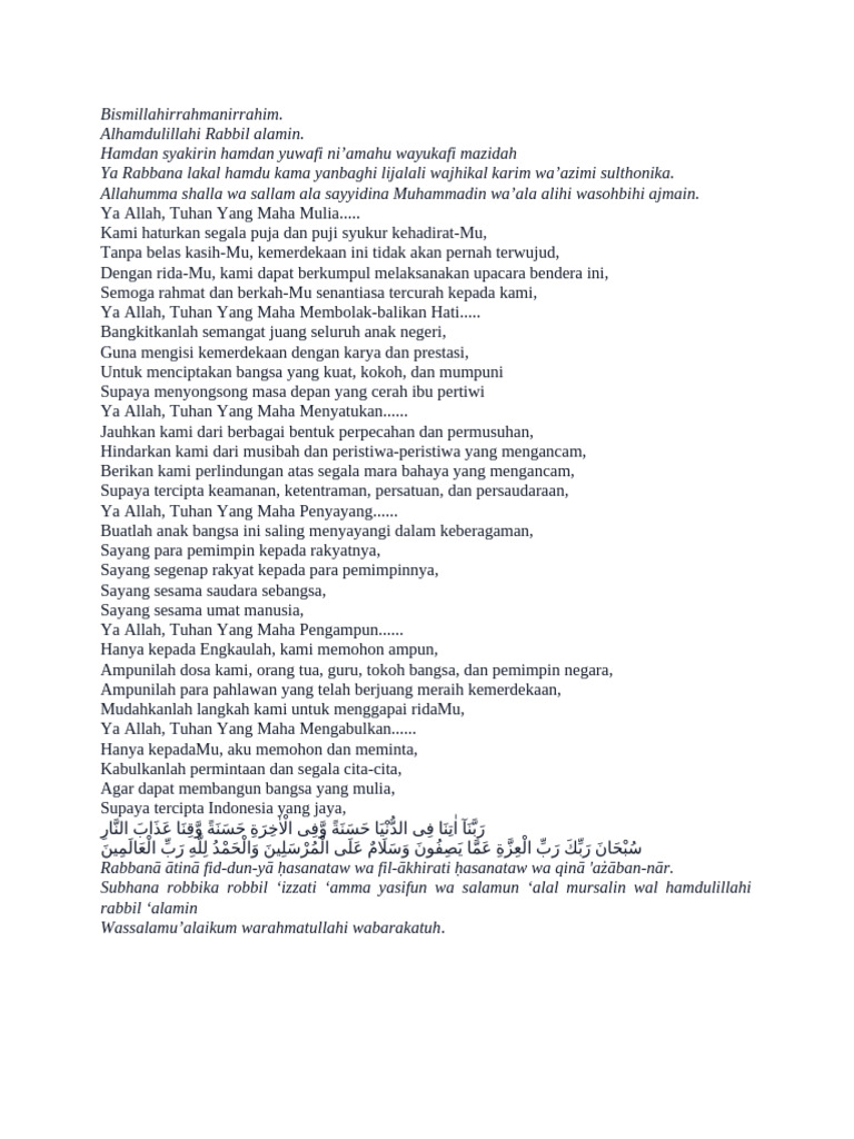 Pembacaan Doa | PDF | Agama & Spiritualitas