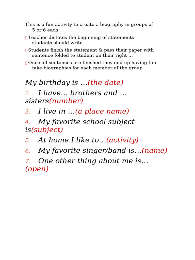 Fake Biography | PDF