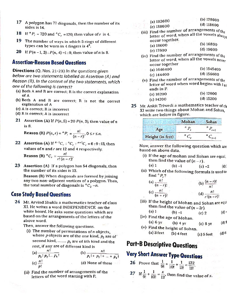 Case Base Permutation and Combination | PDF