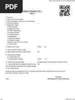 All India Tourist Permit Process | PDF