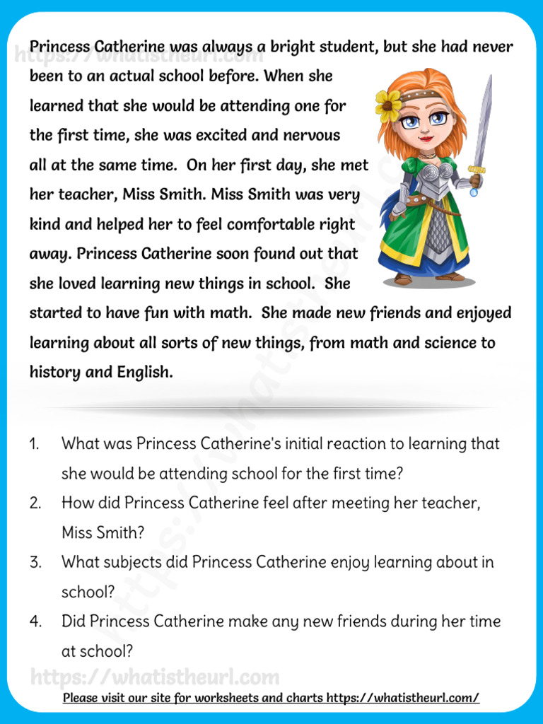 Princess Catherine Reading Comprehension | PDF