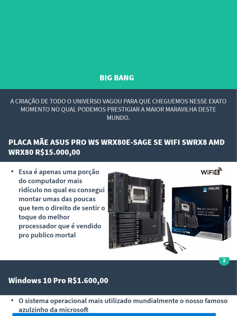 Montagem de PC Ultra High-End: R$145k | PDF | PCs (computadores ...