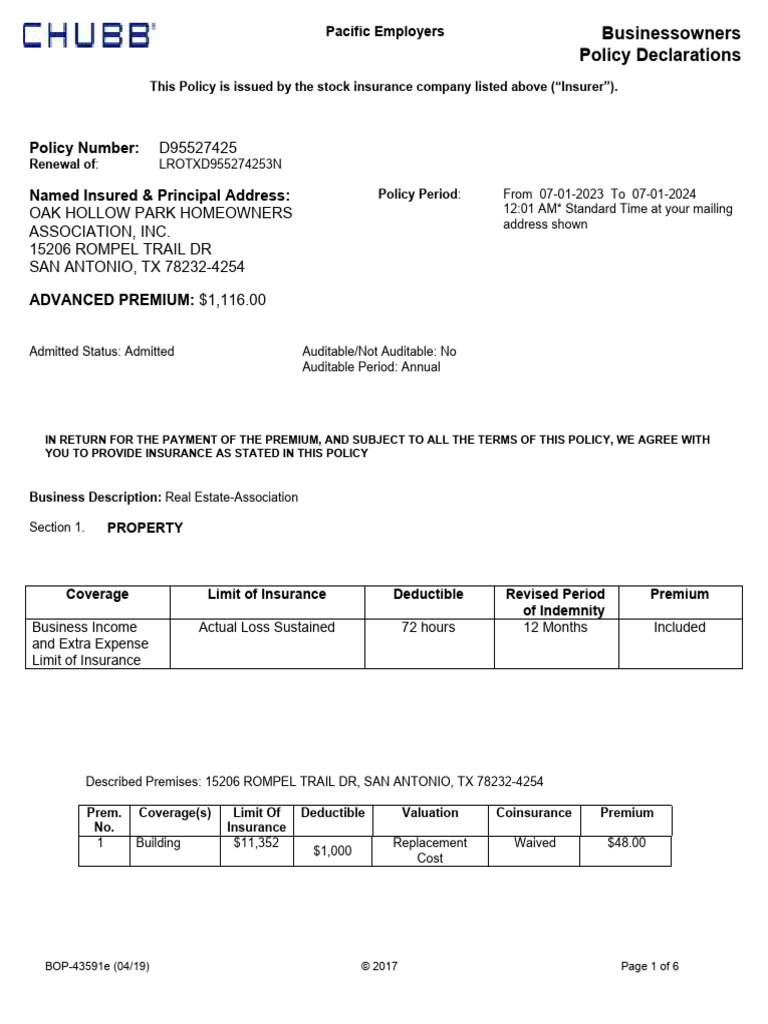 23-24 CBOP Policy | PDF | Deductible | Genetics