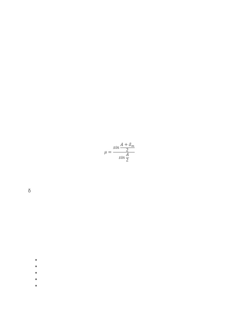EXPERIMENT 3 | PDF | Refraction | Angle