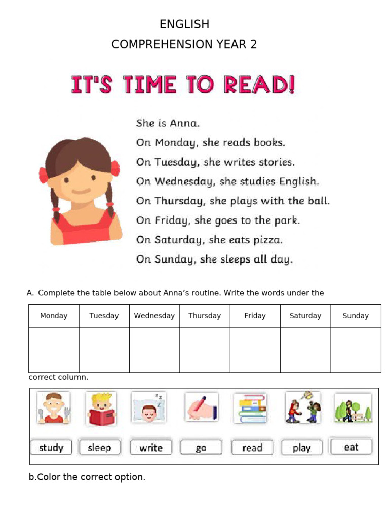 Comprehension Yr 2 HLP 2022 | PDF | Language Arts & Discipline ...