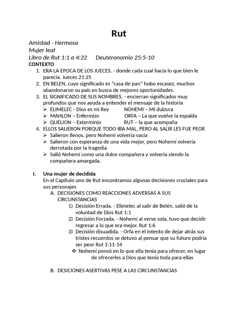 7 Rut | PDF | Rut (figura bíblica) | Libro de rut