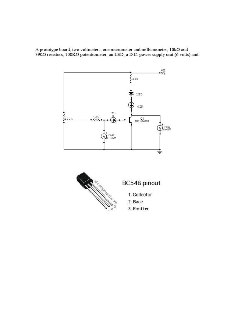 The Transistor As A Switch | PDF | Voltage | Transistor