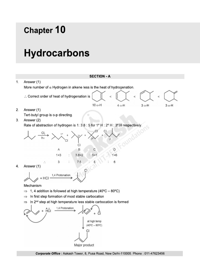 CHEM XI Sol Chapter 10 | PDF