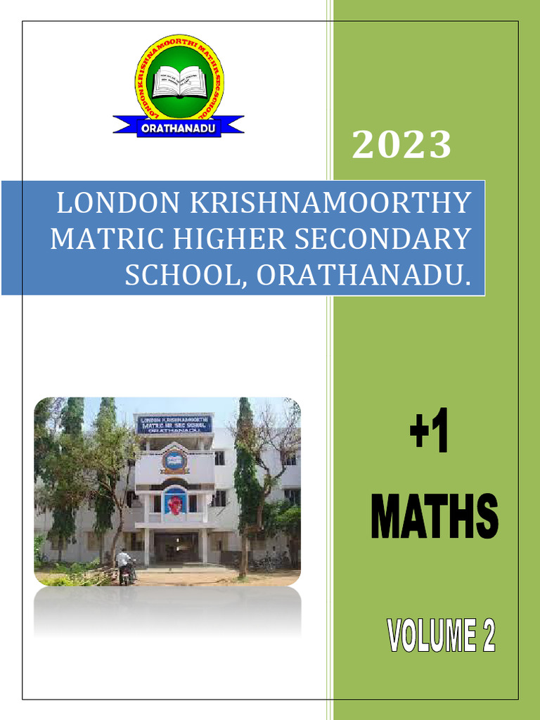 11th Maths EM Vol2 Study Materials English Medium PDF Download | PDF | Matrix (Mathematics ...