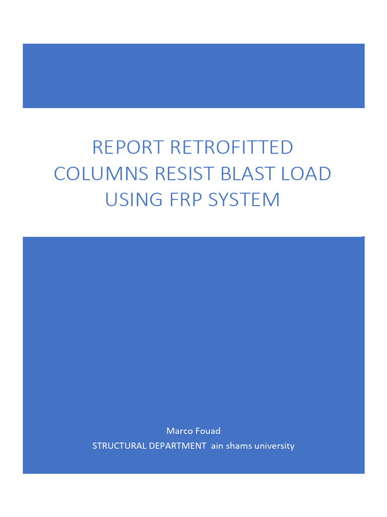Report Retrofitted Column CFRP | PDF | Science & Mathematics | Computers