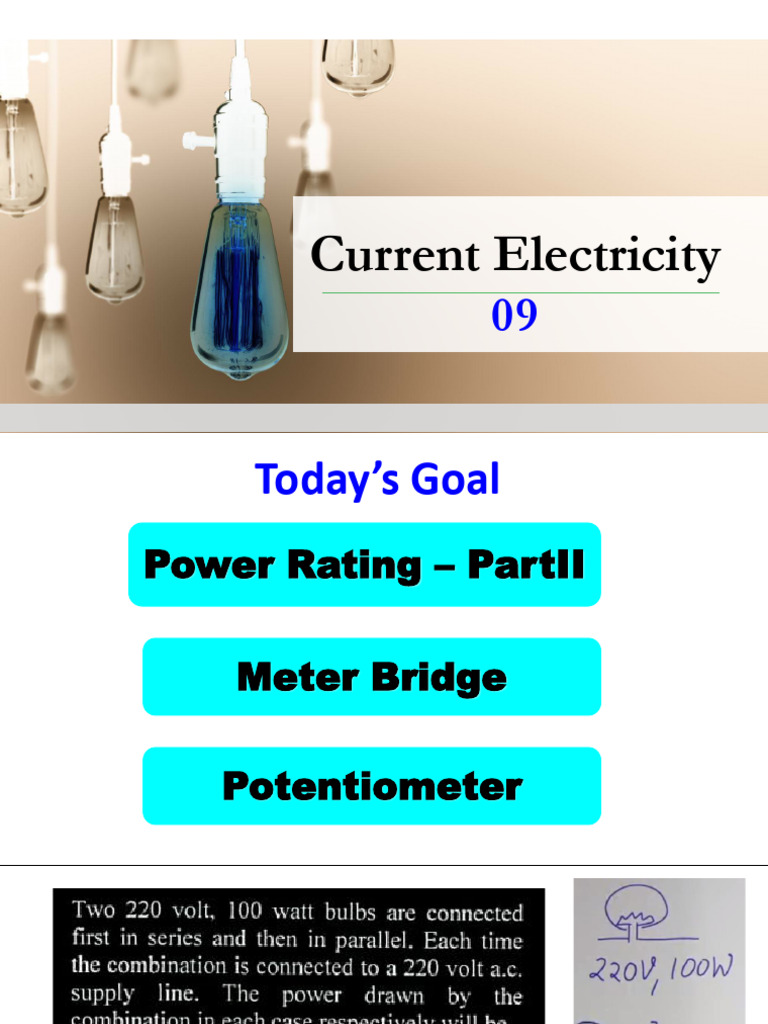 Current Electricity Lect 09 Notes-Invert | PDF | Materials Science ...