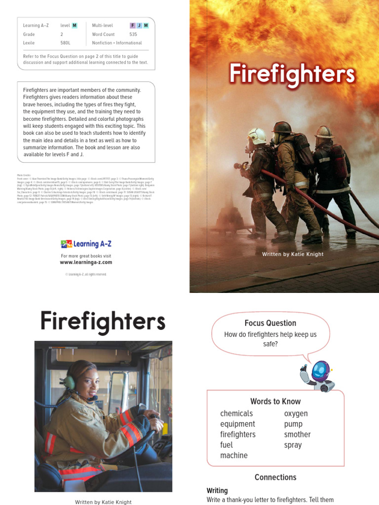 Raz lm23 Firefighters CLR | PDF | Fire Engine | Fires