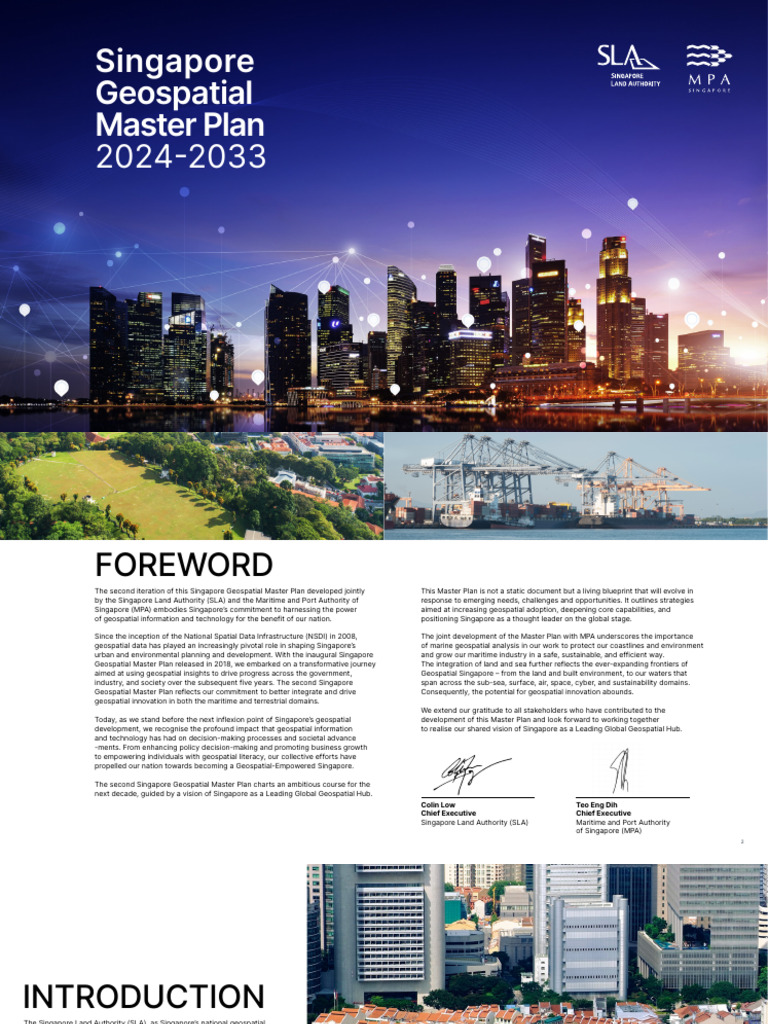 Singapore Geospatial Master Plan 2024 | PDF | Innovation | Sustainability