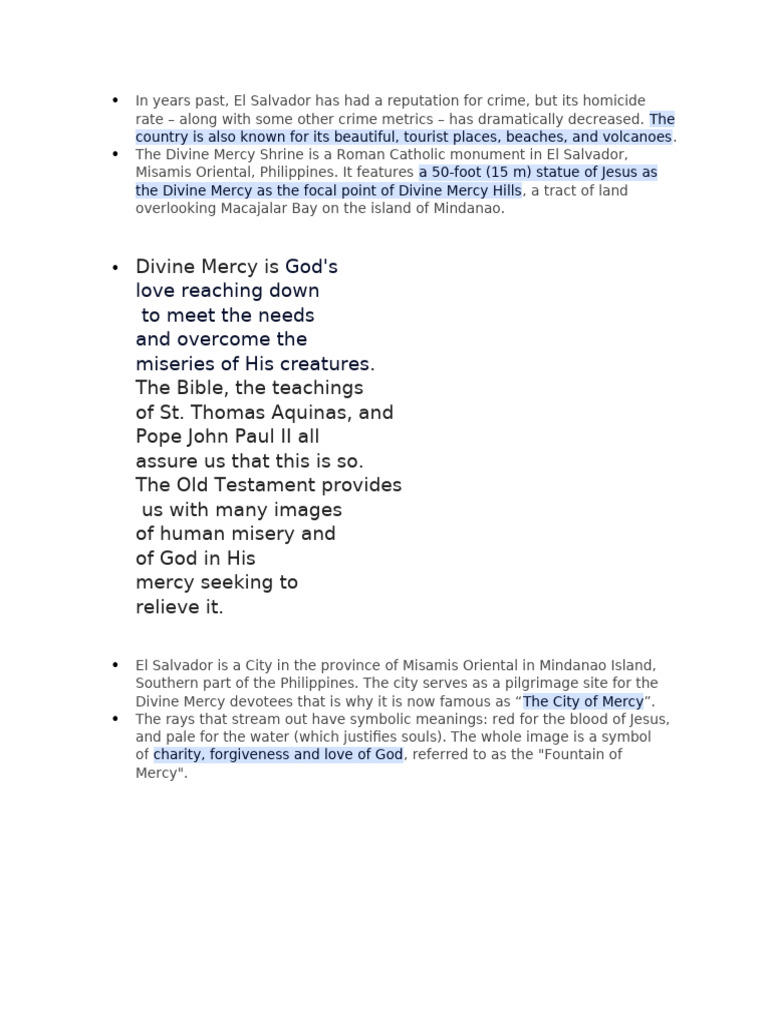 Divine Mercy Is: God's Love Reaching Down To Meet The Needs and ...