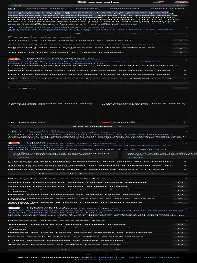 Serum Before or After Face Mask - Google Search | PDF | Skin Care ...