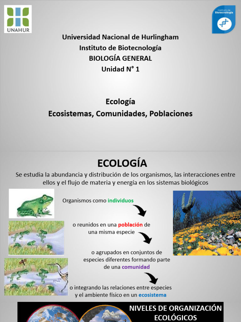 Biologia Unidad 1 | PDF | Red alimentaria | Ecosistema