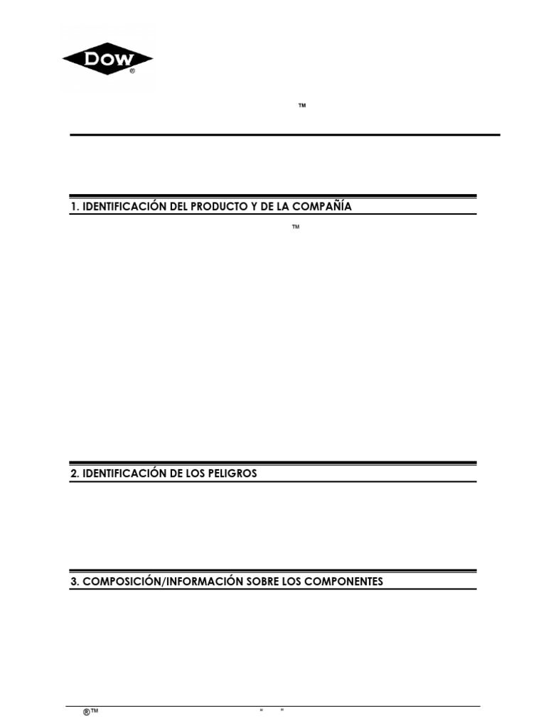 DOWLEX 2685G Polyethylene Resin-Hoja de Datos de Seguridad-ES | PDF ...