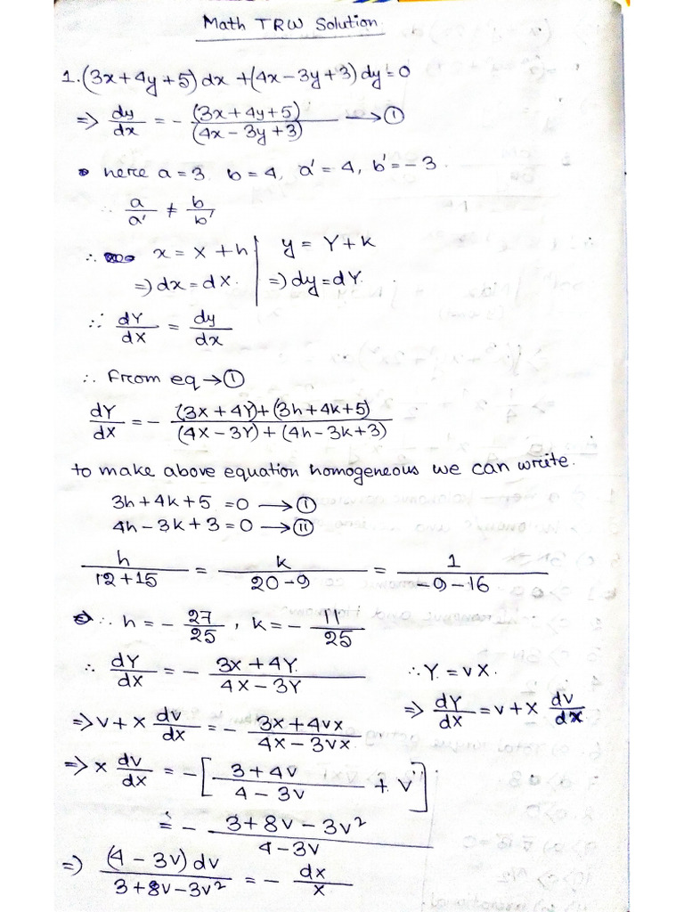 Math Technical Report Solution | PDF