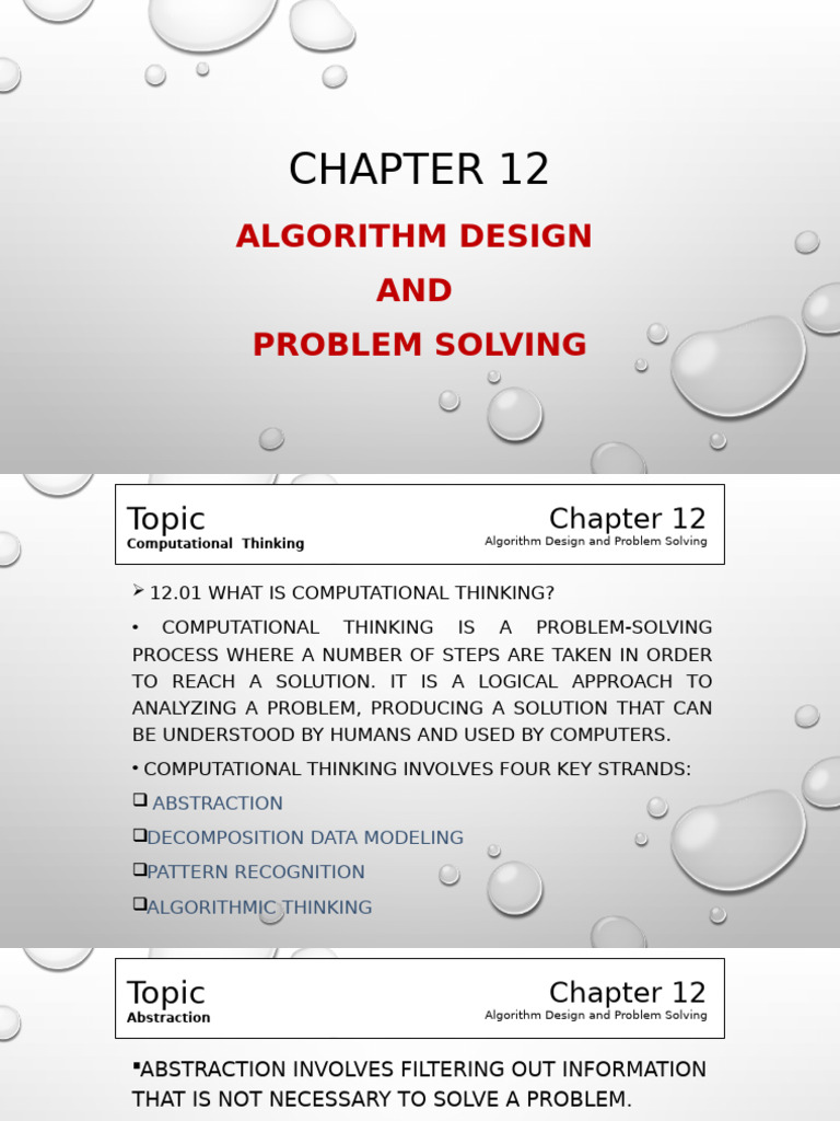 Chapter 12 (New Book) | PDF | Algorithms | Cakes
