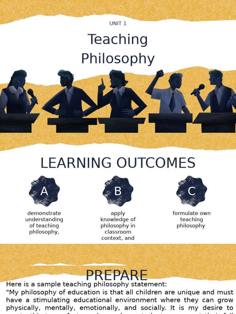 Cpe 101 Teachin Philo | PDF | Teachers | Pedagogy