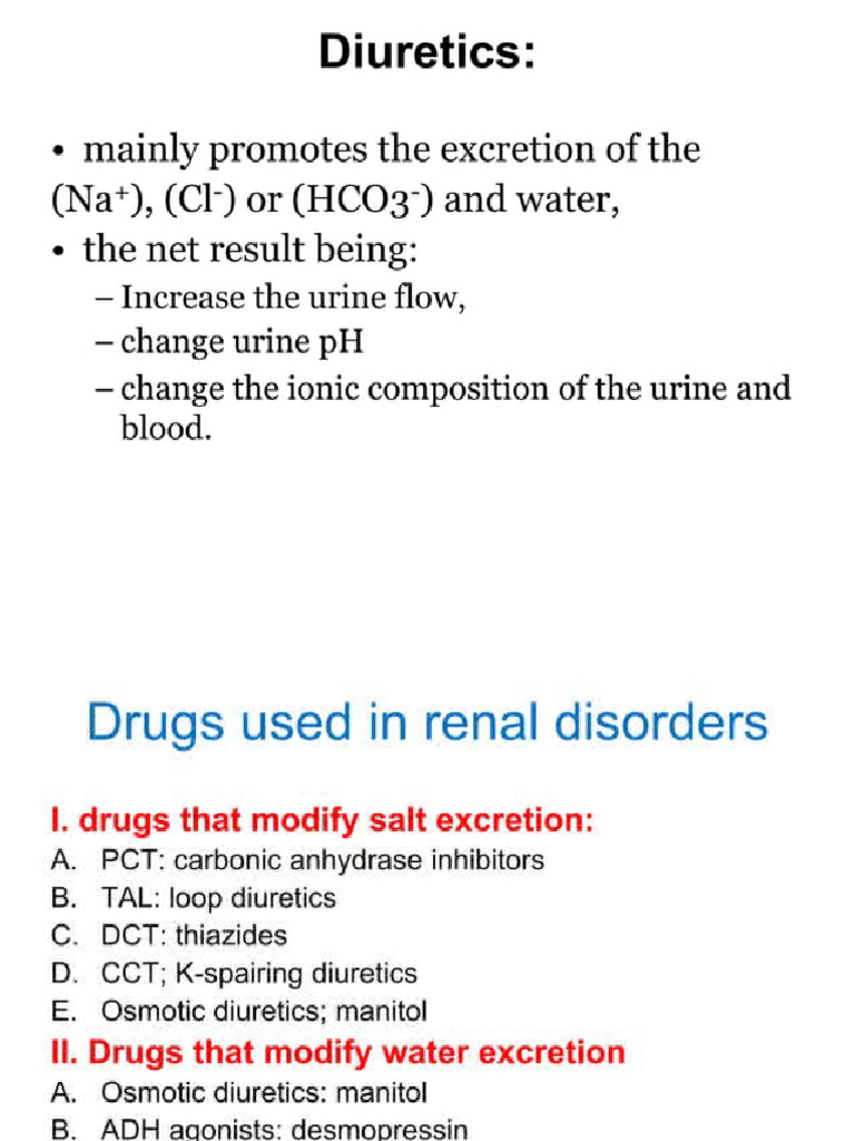 Diuretics | PDF