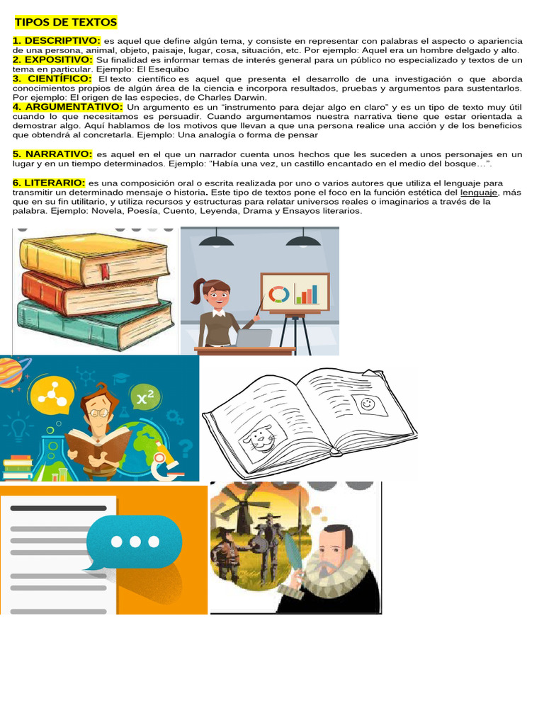 TIPOS DE TEXTOS | PDF | Narración | Comunicación humana