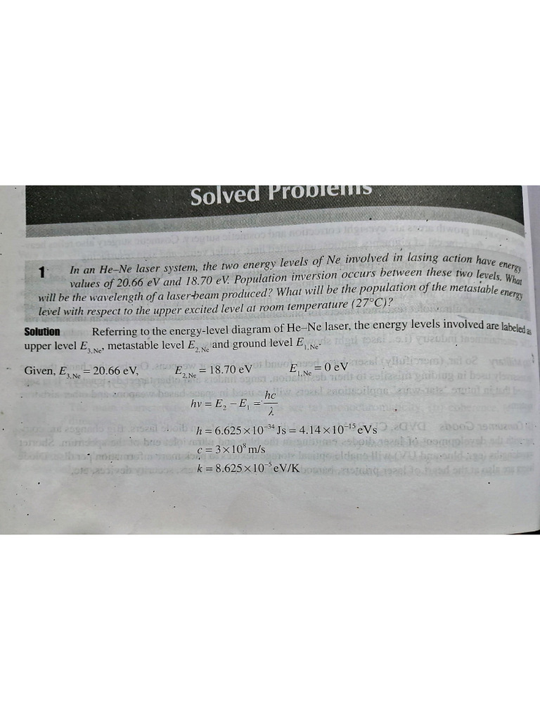 Laser Problems | PDF