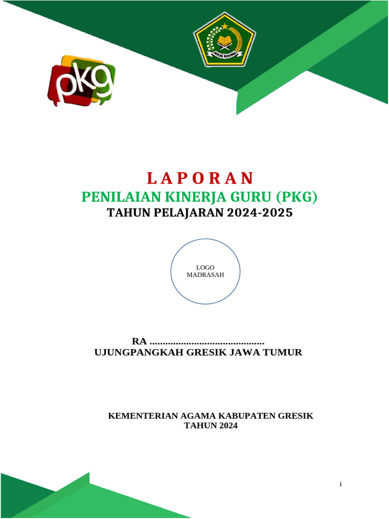 2 Laporan PKG 2024 - 2025 | PDF | Karier & Perkembangan | Bisnis
