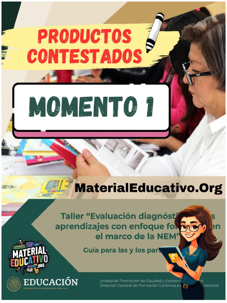 Productos Taller Evaluación Diagnóstica Momento 1 ME | PDF | Evaluación | Enseñando