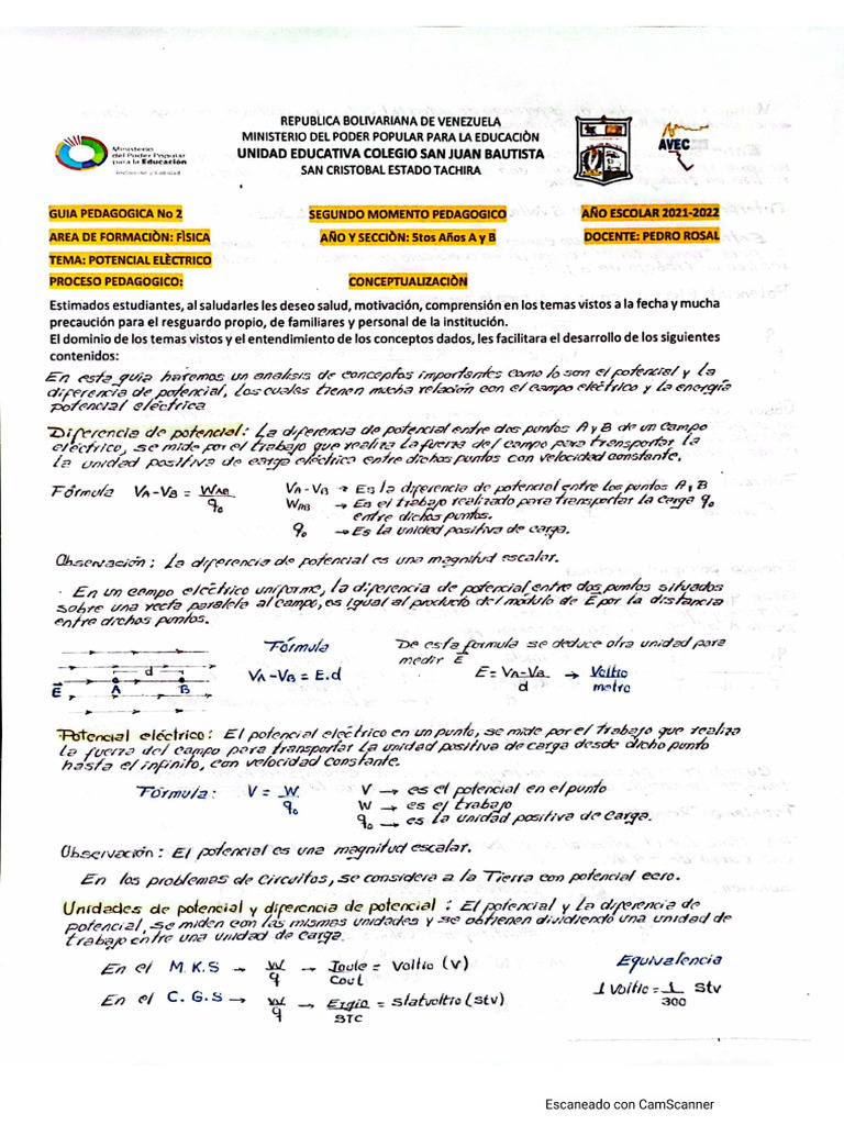 Fisica 2da Actividad | PDF