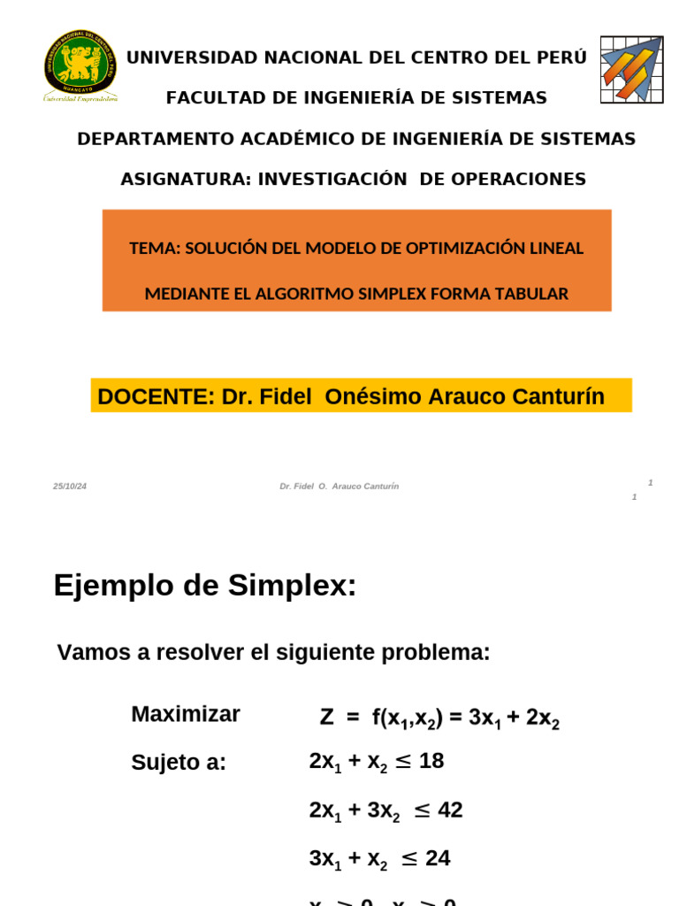 Metodo Simplex Pasoa Paso | PDF | Lógica matemática | Análisis numérico