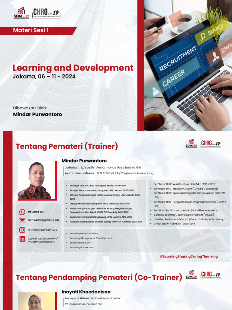 00 - Materi - Learning - Development - CHRG 19 - 2024 | PDF | Learning | Experience