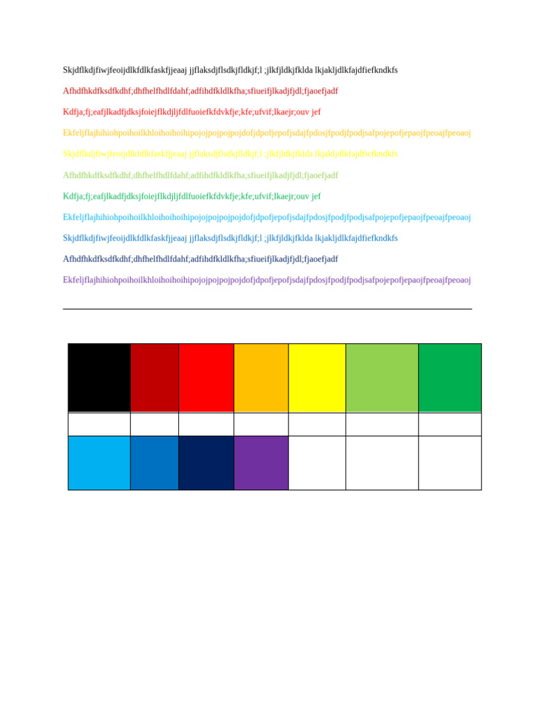 Lembar Tes Print Warna | PDF