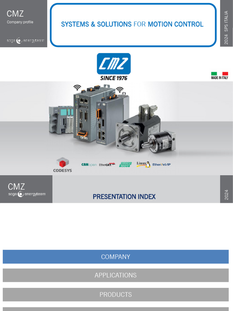CMZ Company Profile 2024 Special Edition SPS ITALIA | PDF ...