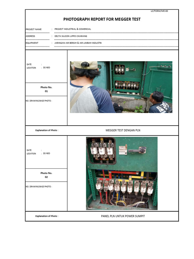 BA TEST MEGGER | PDF