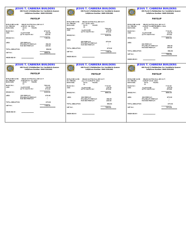 payroll sample | PDF | Philippines | Public Sphere